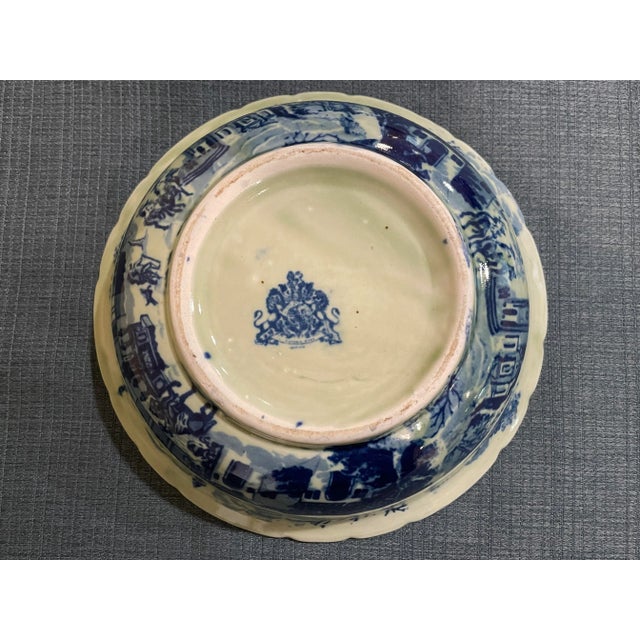 Vintage Victoria Ironstone Large Decorative Bowl With Celadon Glaze ...