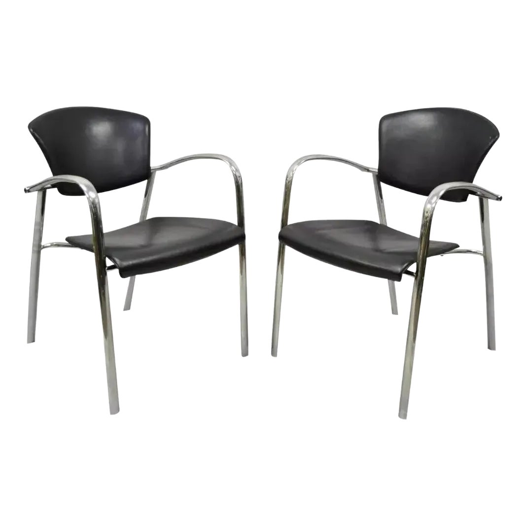 Late 20th Century Vintage Italian Mid Century Modern Chrome Sleek ...
