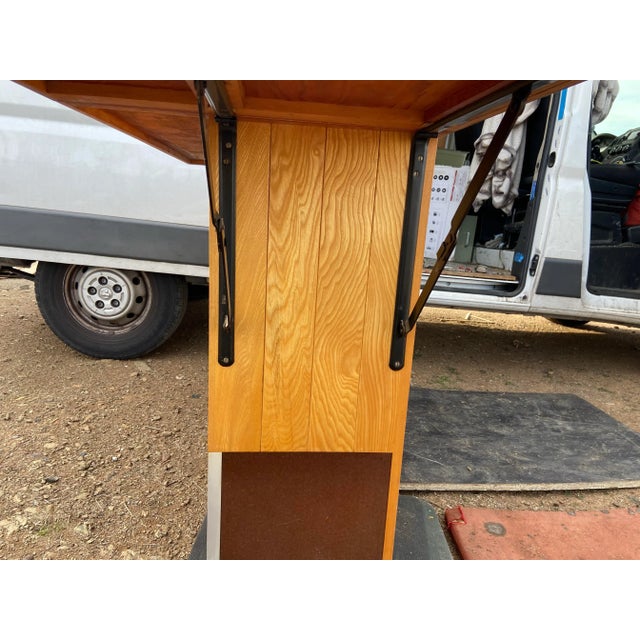 1980s Vintage Drop Leaf Bar Cabinet | Chairish