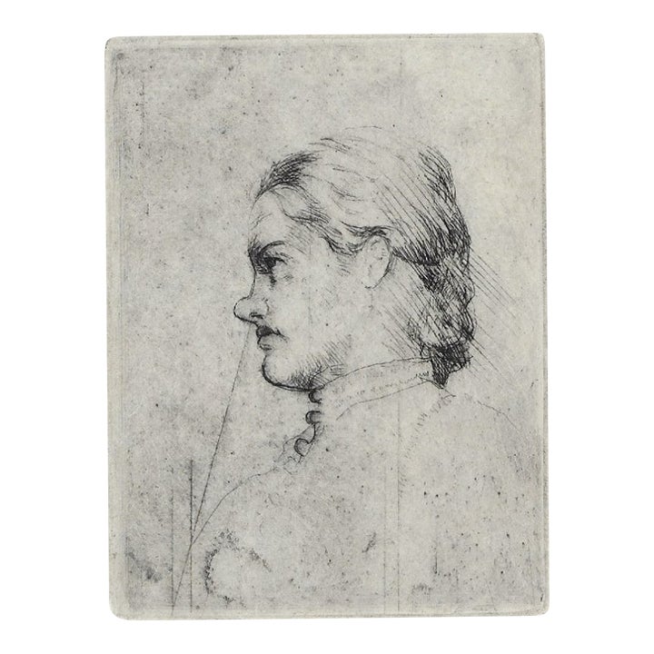 1936 Keith Shaw Williams Portrait Etching | Chairish
