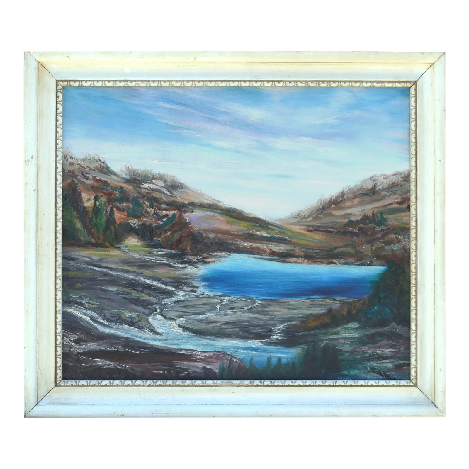 Mid Century Tidal Pool Landscape | Chairish