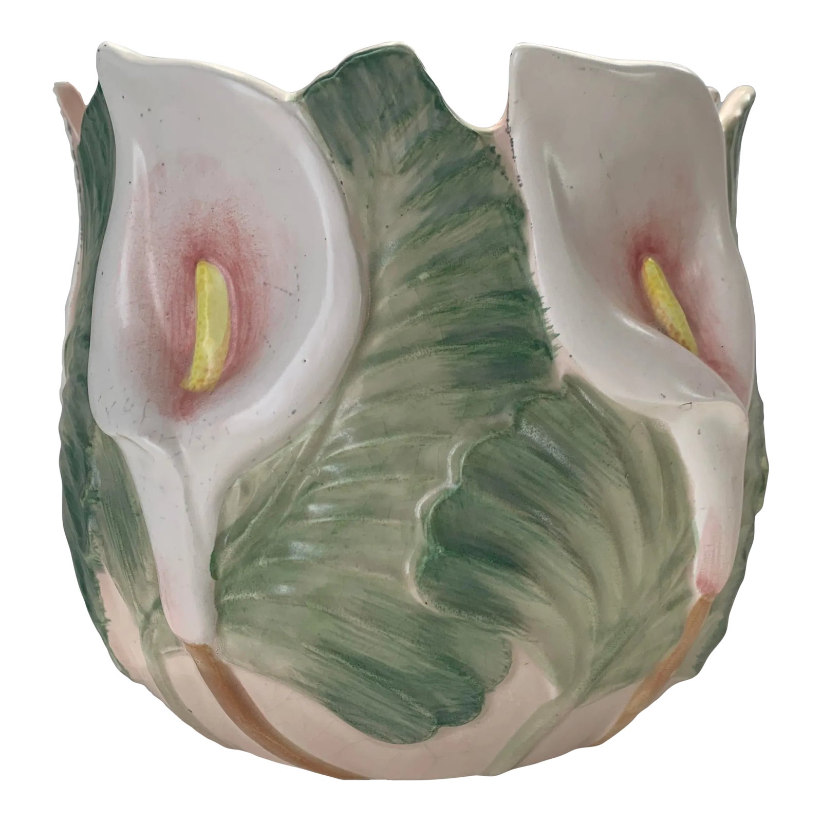 1980s Fitz & Floyd Calla Lily Vase | Chairish