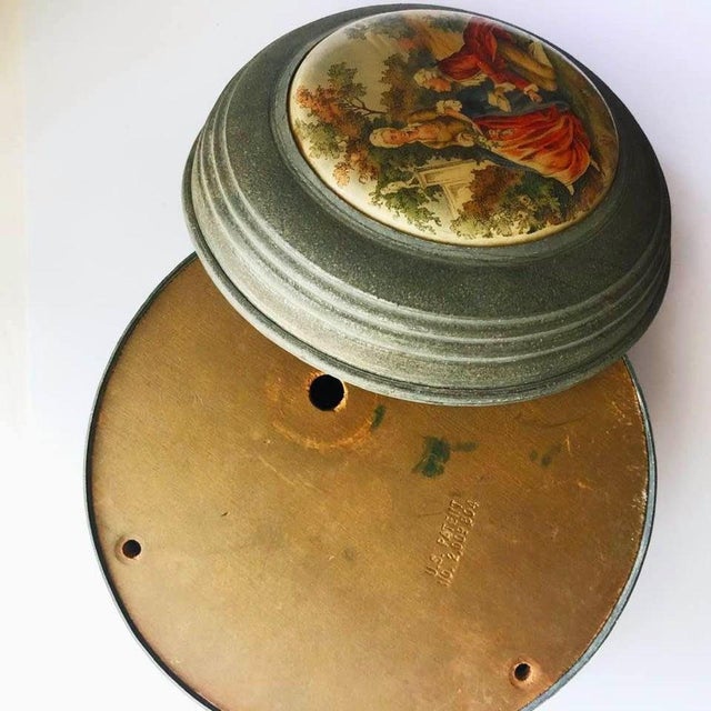 Antique Metal Snuff Box With Victorian Motif Cameo | Chairish