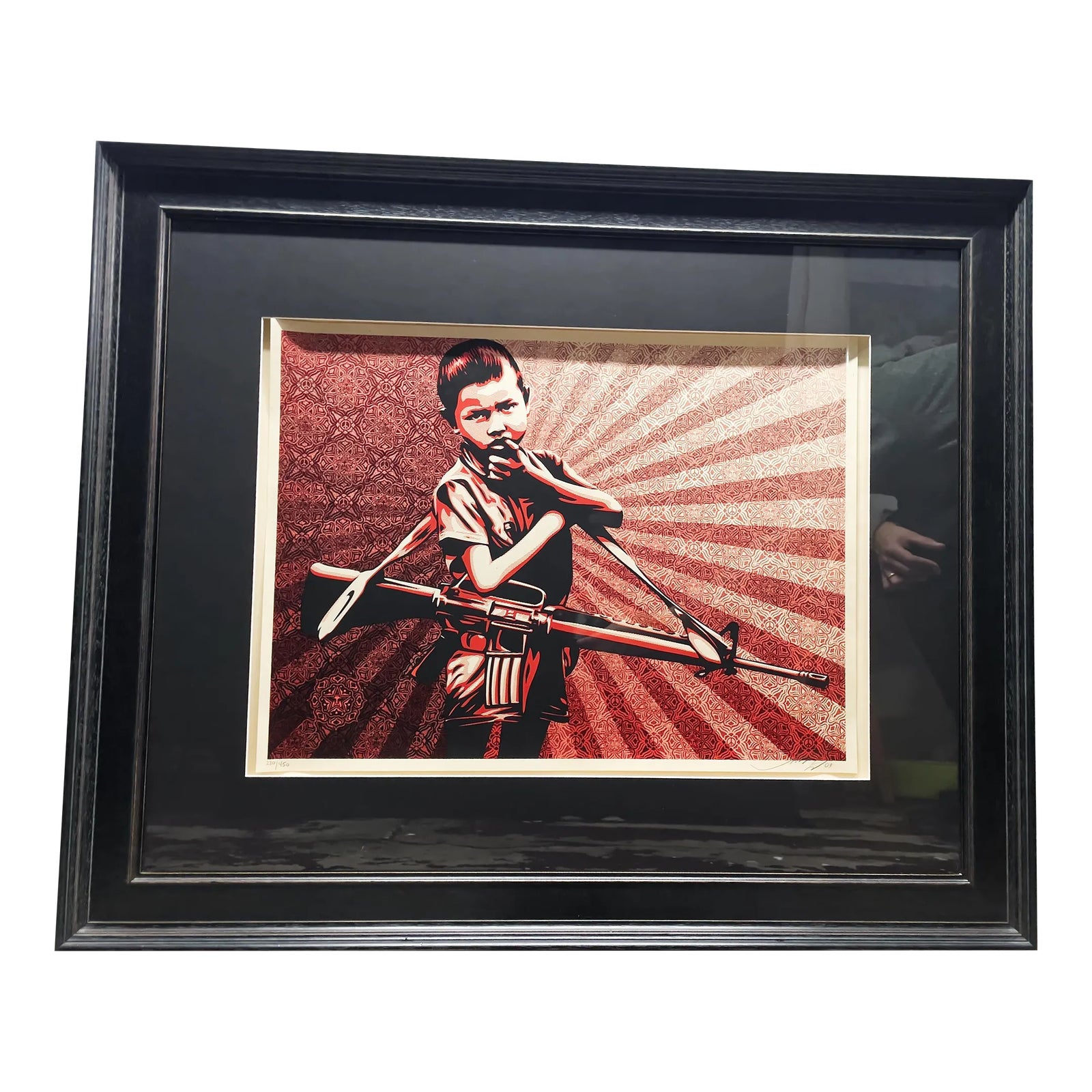 Shepard Fairey "Duality of Humanity 5" Framed, Pencil Signed & Numbered ...