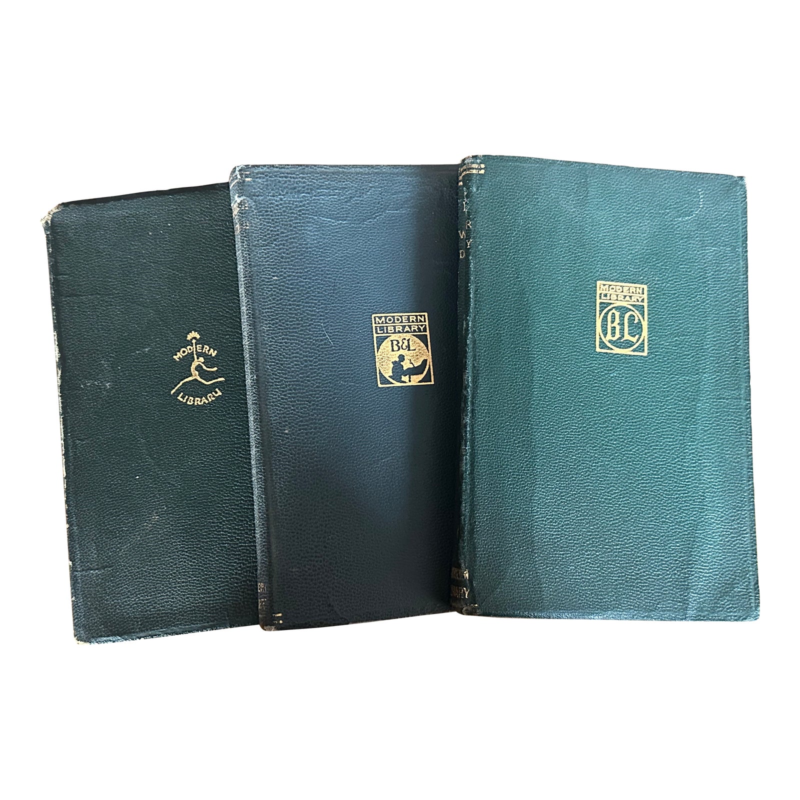 Vintage Green Modern Library Book Set Oscar Wilde, Voltaire, Dunsany ...