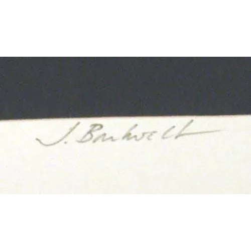 1980s Jim Boutwell "Finger Lake I & II" Diptych Hand Signed Fine Art ...