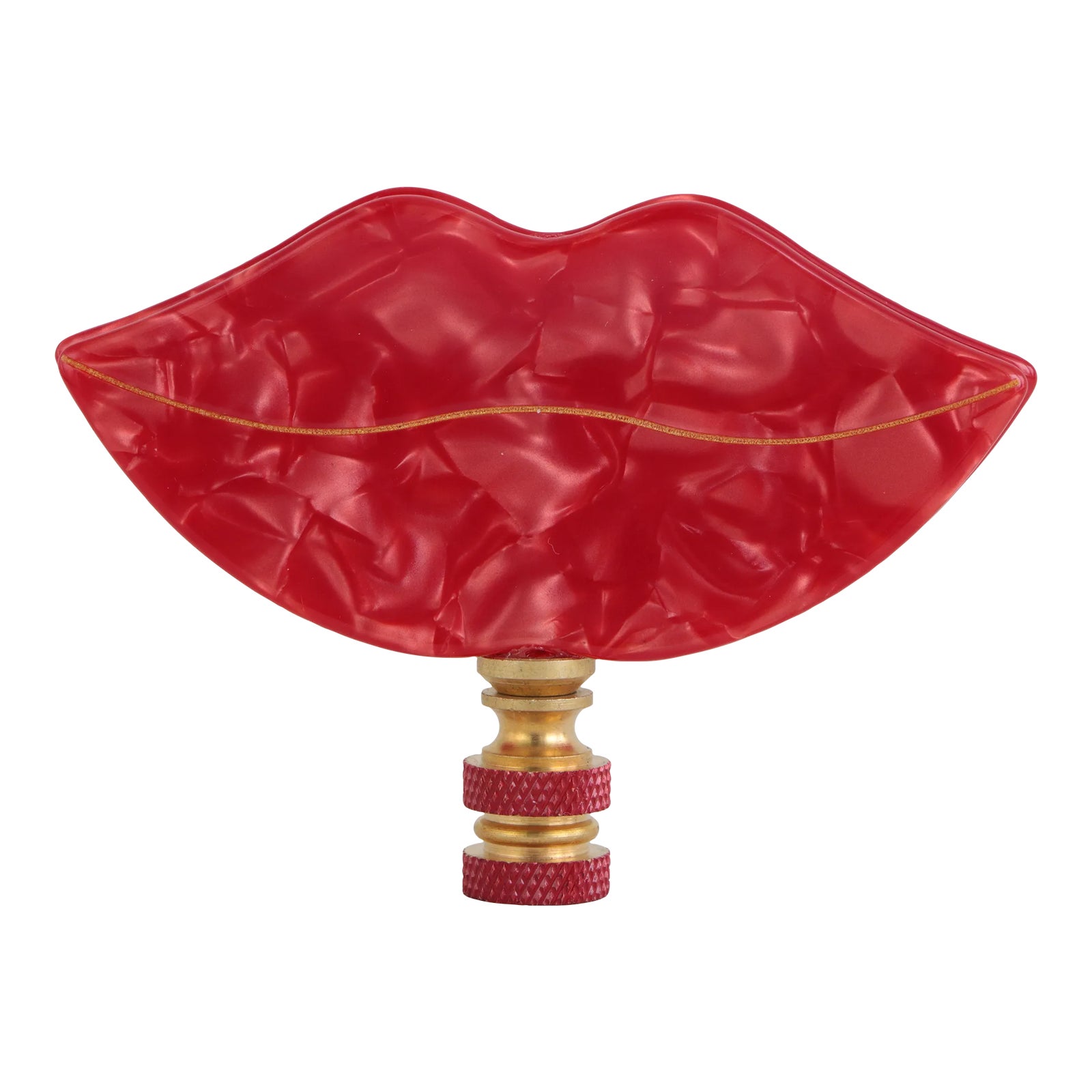 Red Lips Lamp Finial | Chairish