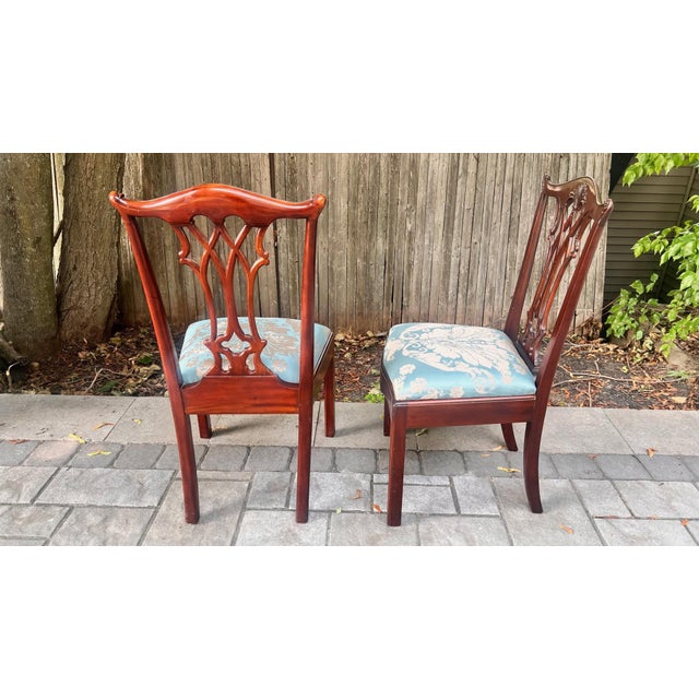 Maitland-Smith Reupholstered Dining Chairs- Set of 8 | Chairish