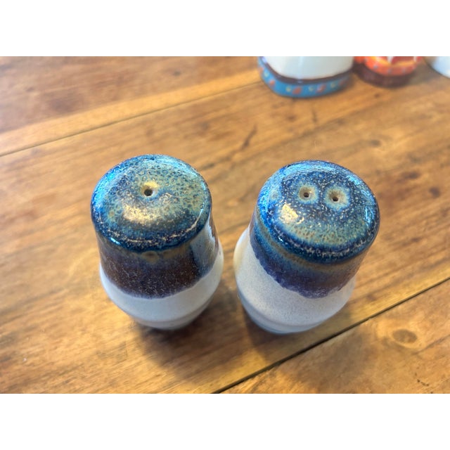 1990s Americana Arts & Crafts Movement Hand Thrown Ceramic Salt ...