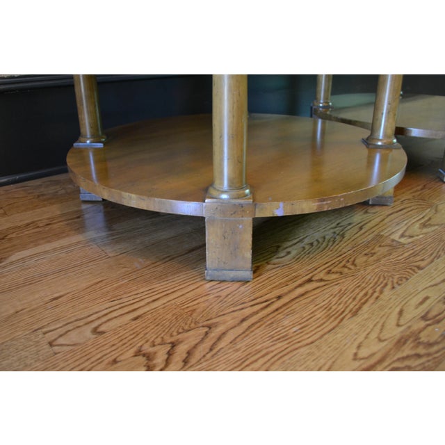 Baker Empire Style End Tables With Neoclassical Details - a Pair | Chairish