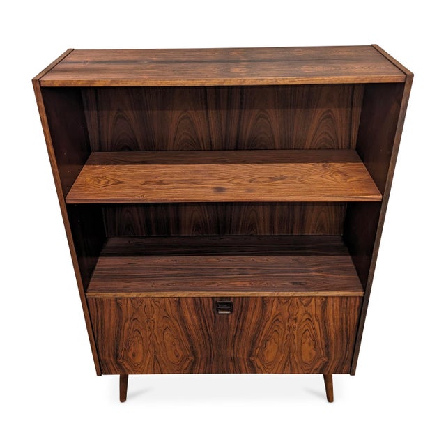 1950s Rosewood Bookcase | Chairish