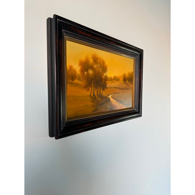 2004 P. A. Jones " the Gilding of the Day " Sunrise Landscape Oil ...