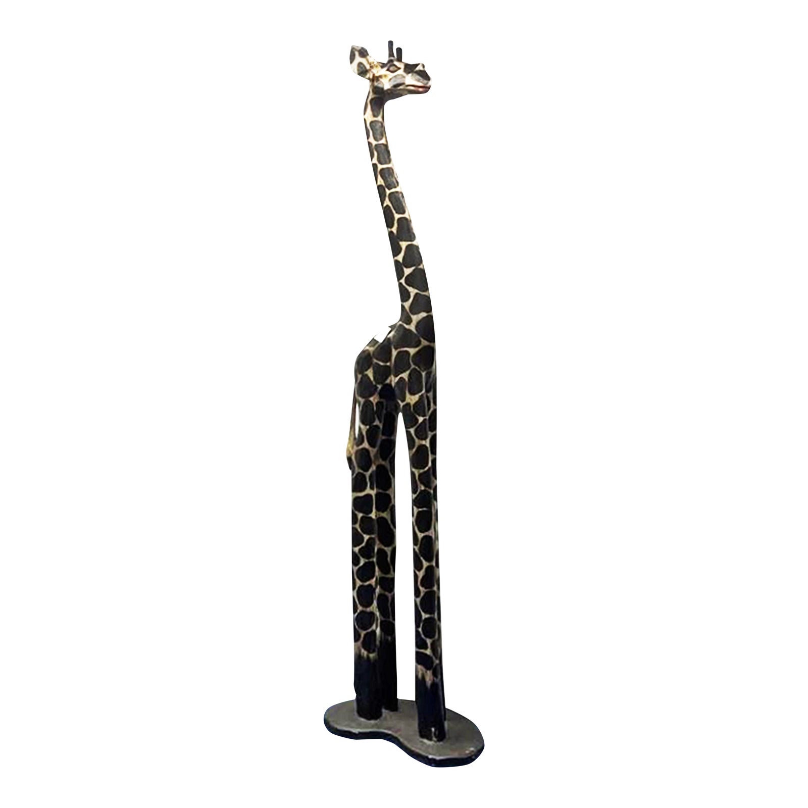 1990s Carved African Giraffe | Chairish