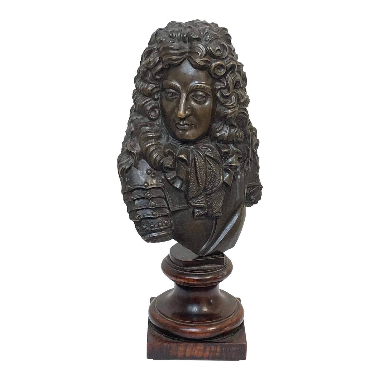 Traditional French 19th Century Bronze Model Bust of Louis XIV ...
