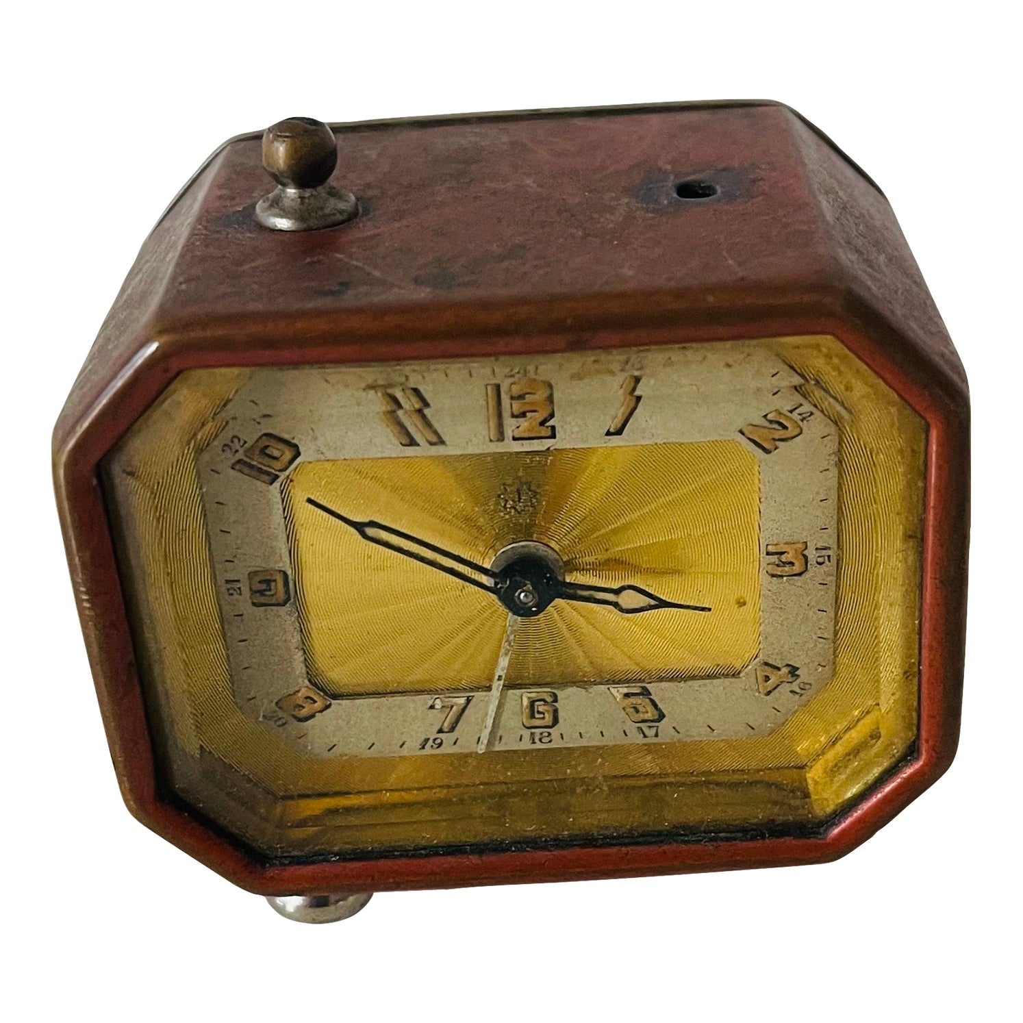 Antique German Alarm Travel Clock | Chairish