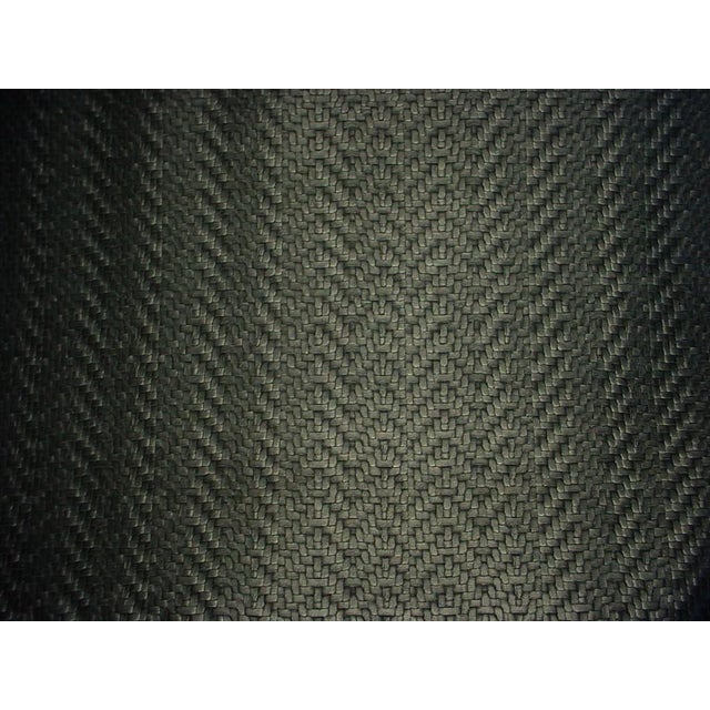 Ralph Lauren Wicker Park Embossed Black Vinyl/ Leatherette Upholstery ...