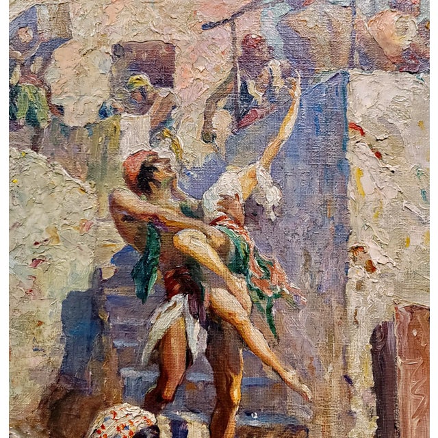 Glenn Crawford Sheffer-Barbarossa Pirates Looting a Village-1920s Oil ...