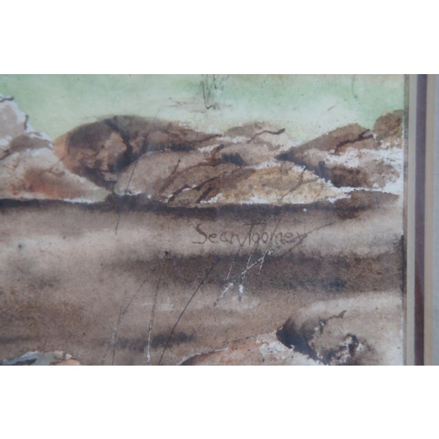 1975 Watercolor Dave's House Farmhouse Landscape Painting by Sean ...