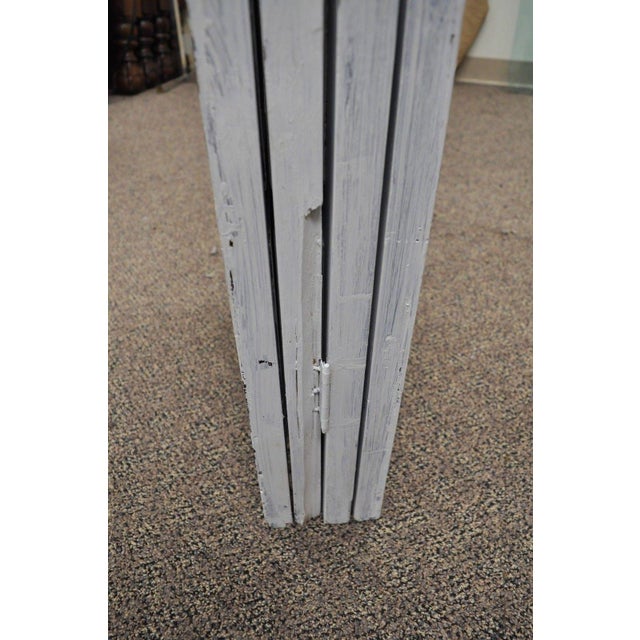 Middle Eastern Mediterranean Oriental 4 Section Wood Screen Divider ...