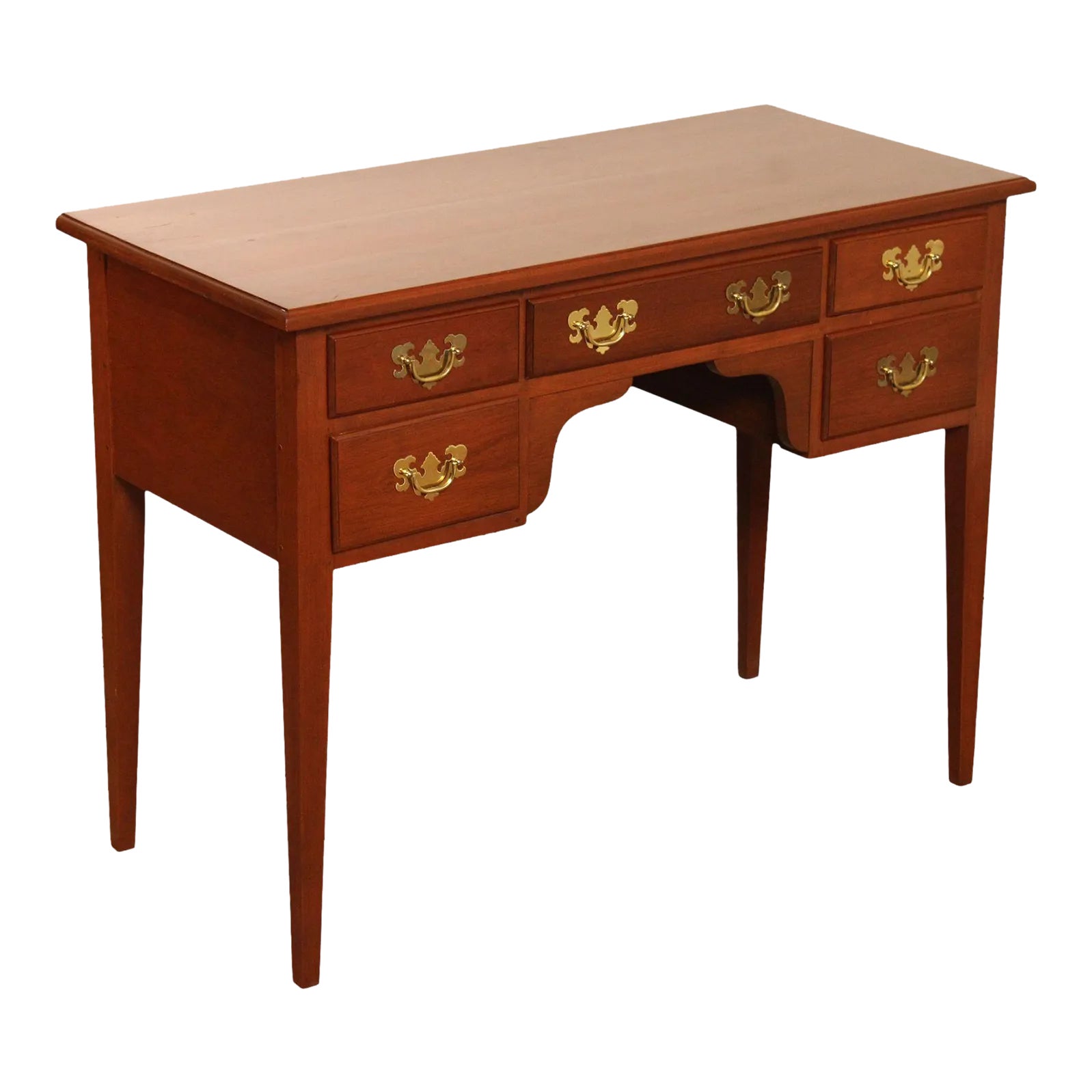 1970s Chippendale Style Cherry Writing Desk | Chairish