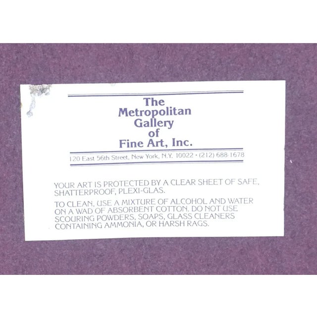 20th Century Vintage Color Intaglio Etching | Chairish