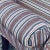 Reupholstered Striped Wing Chair With Feather Cushion | Chairish