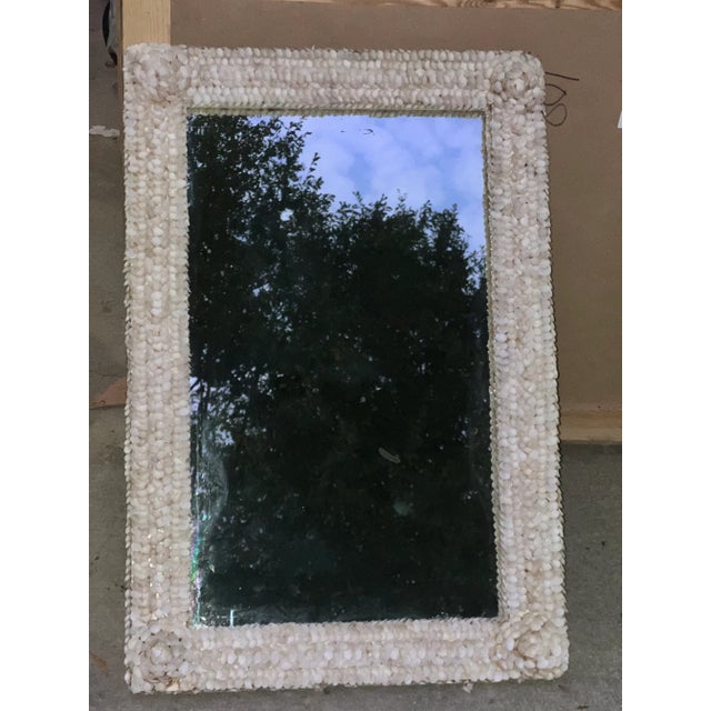 1970s Large Shell Mirror | Chairish
