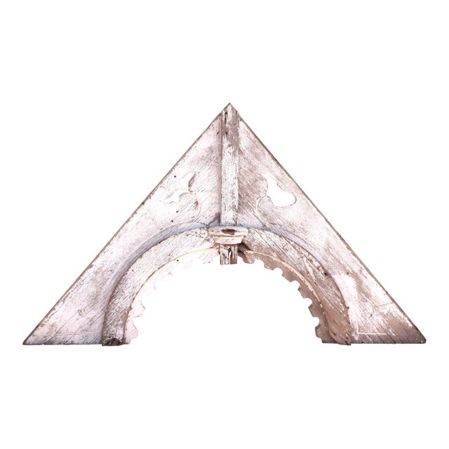 French Carved Over Door Architectural Rustic Pediment | Chairish