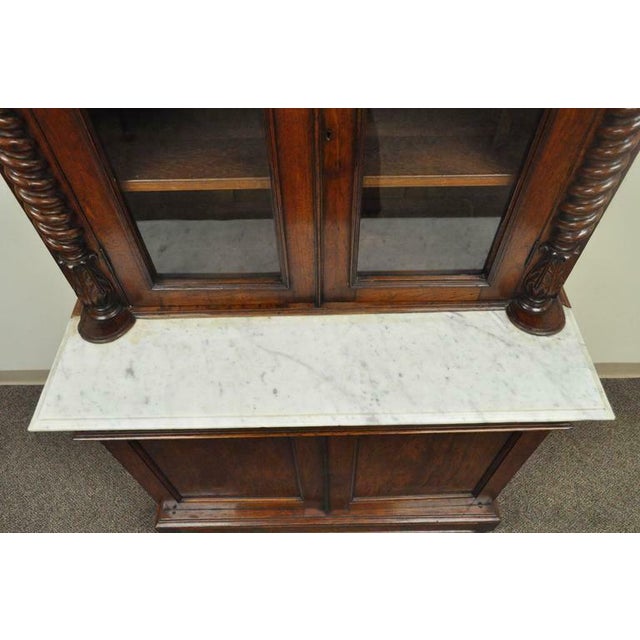 19th Century French Renaissance Walnut Bookcase | Chairish