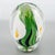 1999 Peter Raos Art Glass Calla Lilies Domed Paperweight | Chairish