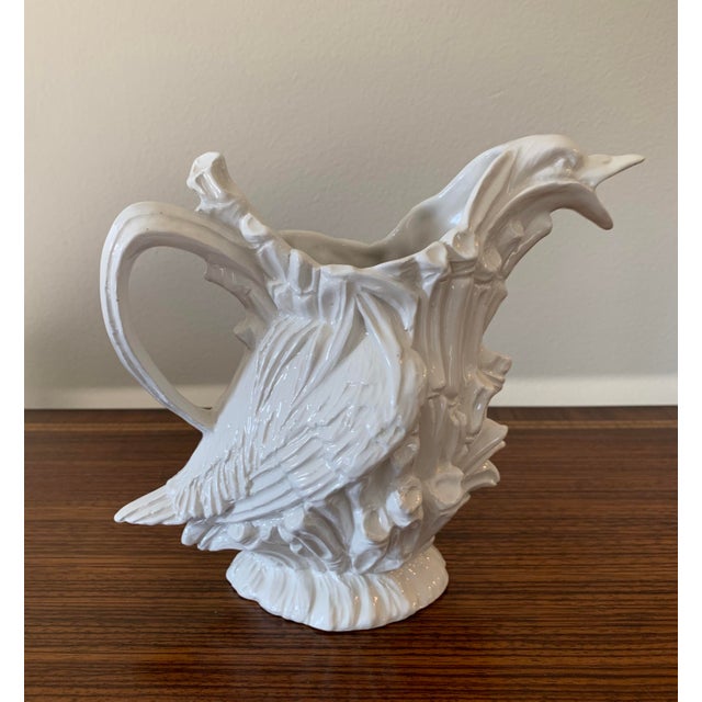 Vintage Italian Ceramic Bird Pitcher | Chairish