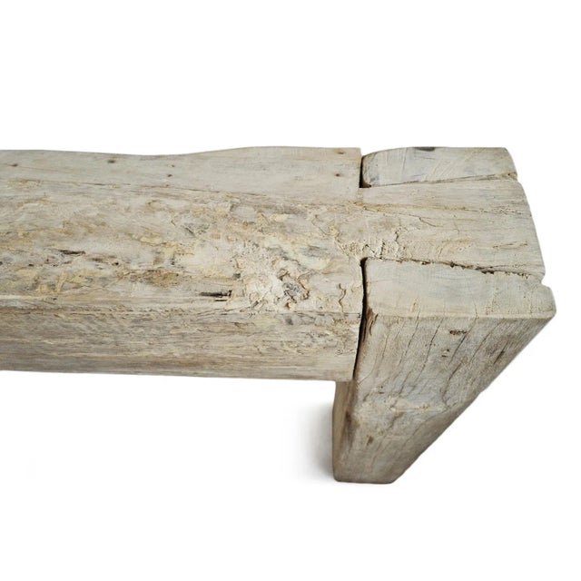 Reclaimed Bleached Beam Console Table | Chairish