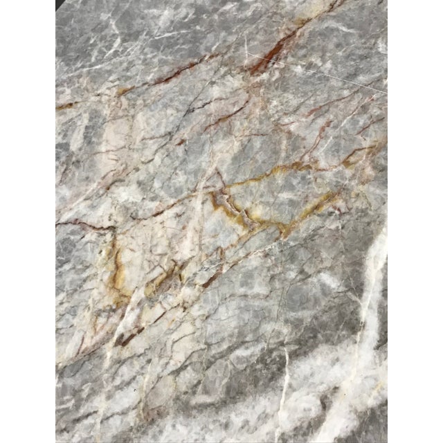 1980s Modern Brueton Rectangular Marble "Anello" Table | Chairish