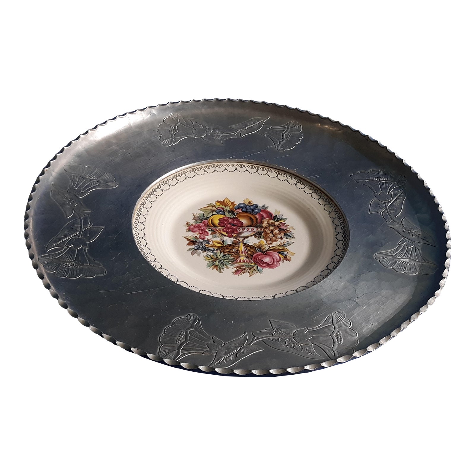 Vintage Triumph Limoge 22k White Gold Imperial Victoria Plate Wrought ...