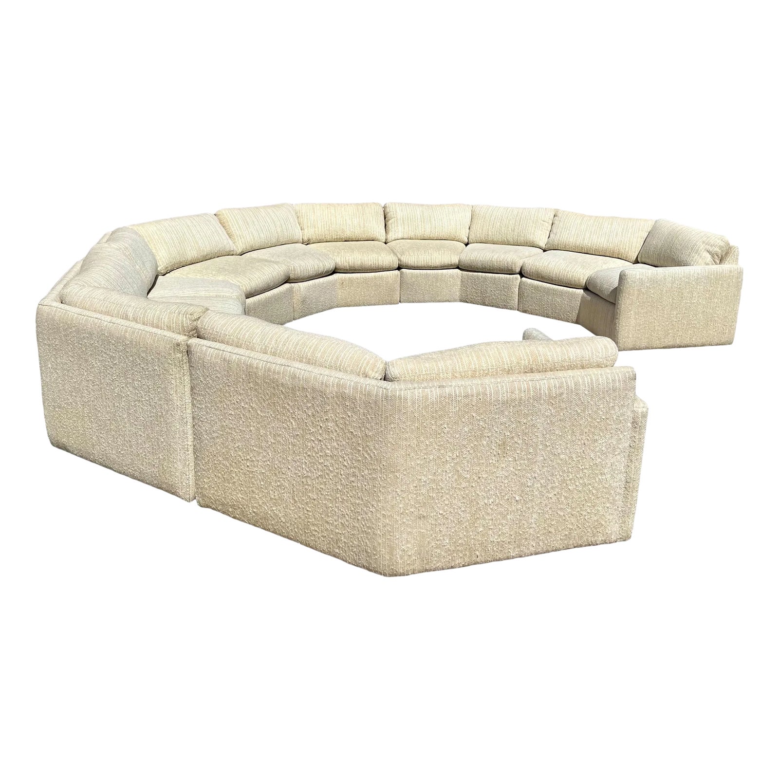 1980s Bernhardt Octagonal Sectional Sofa | Chairish