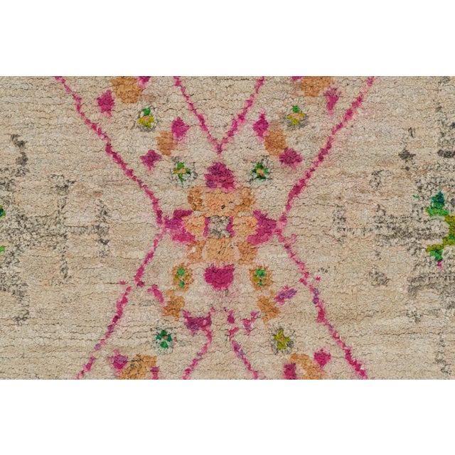 Rug & Kilim’s Moroccan Style Rug in Beige With Vibrant Geometric ...