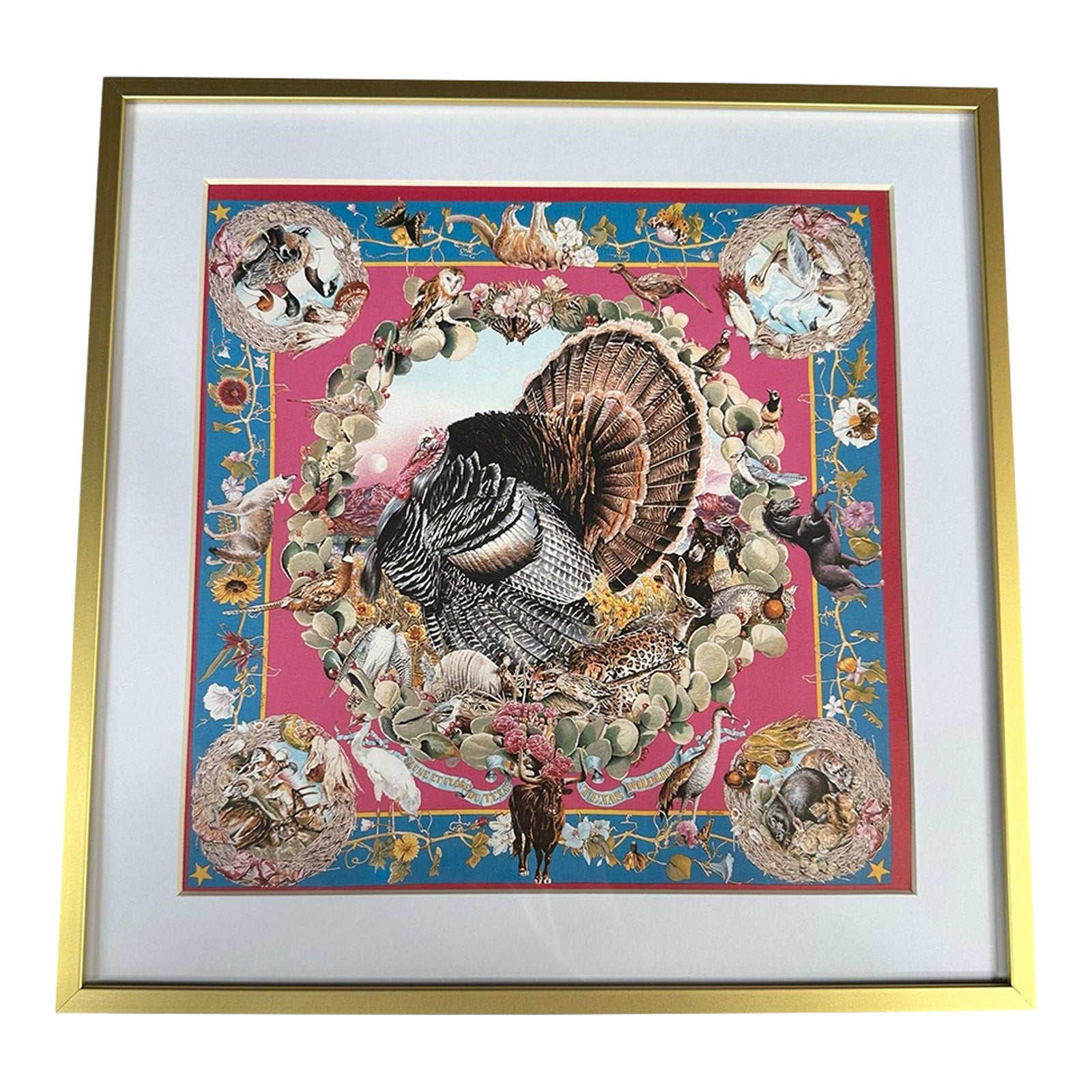 1990s Hermes Paris Vintage Framed Authentic Original Hermès Art ...