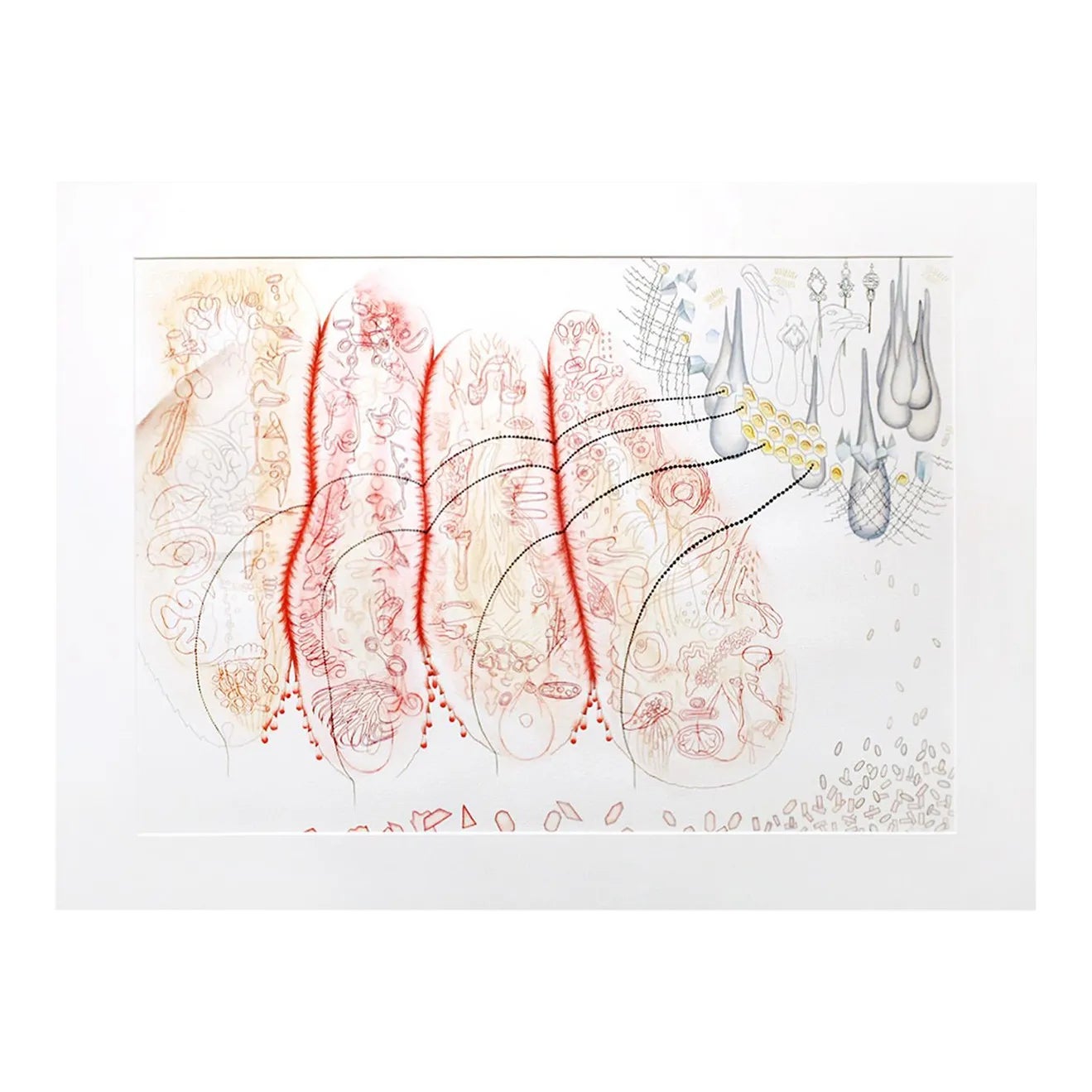 Abstract Watercolor Painting, "Up From Below" | Chairish