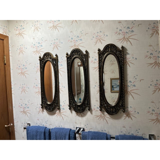 Late 20th Century Homco Wall Mirrors- Set of 3 | Chairish