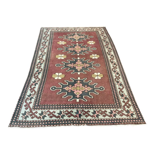 1960s Vintage Brown Rug- 4′5″ × 6′10″ | Chairish