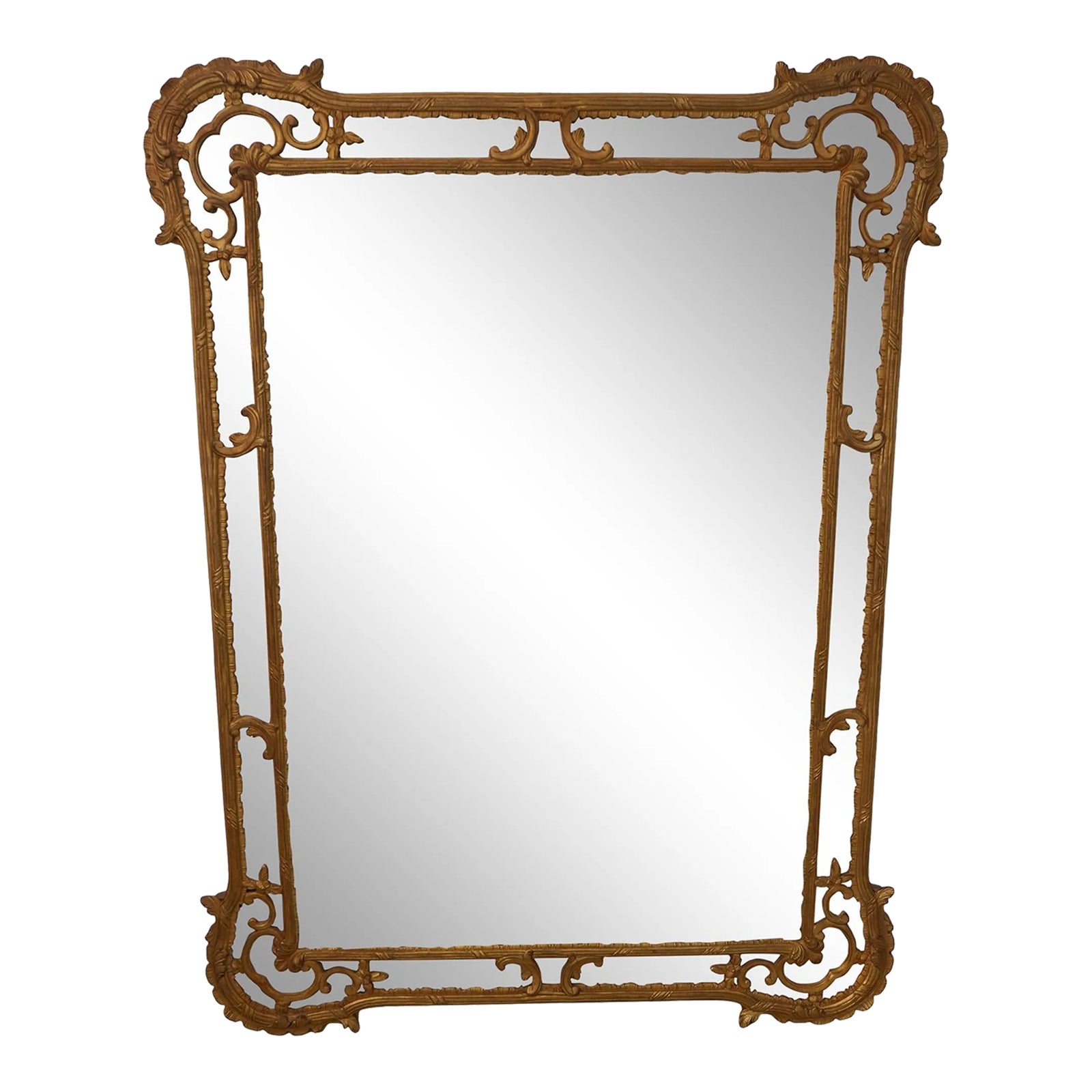 Carvers Guild Georgian Style Antique Gold Mirror | Chairish