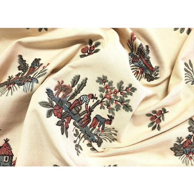 Lee Jofa Chinoiserie Asian Beige Teal Green Blue Rusty Red Upholstery ...
