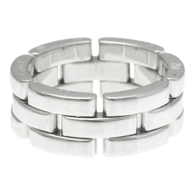 Cartier Maillon Panthere Ring White Gold [18K] Fashion No Stone Band ...
