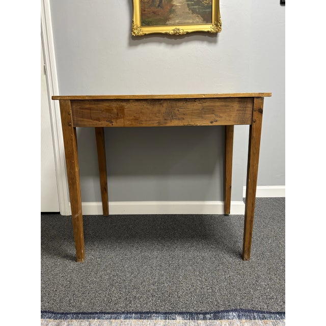 Antique Irish Pine Writing Table | Chairish