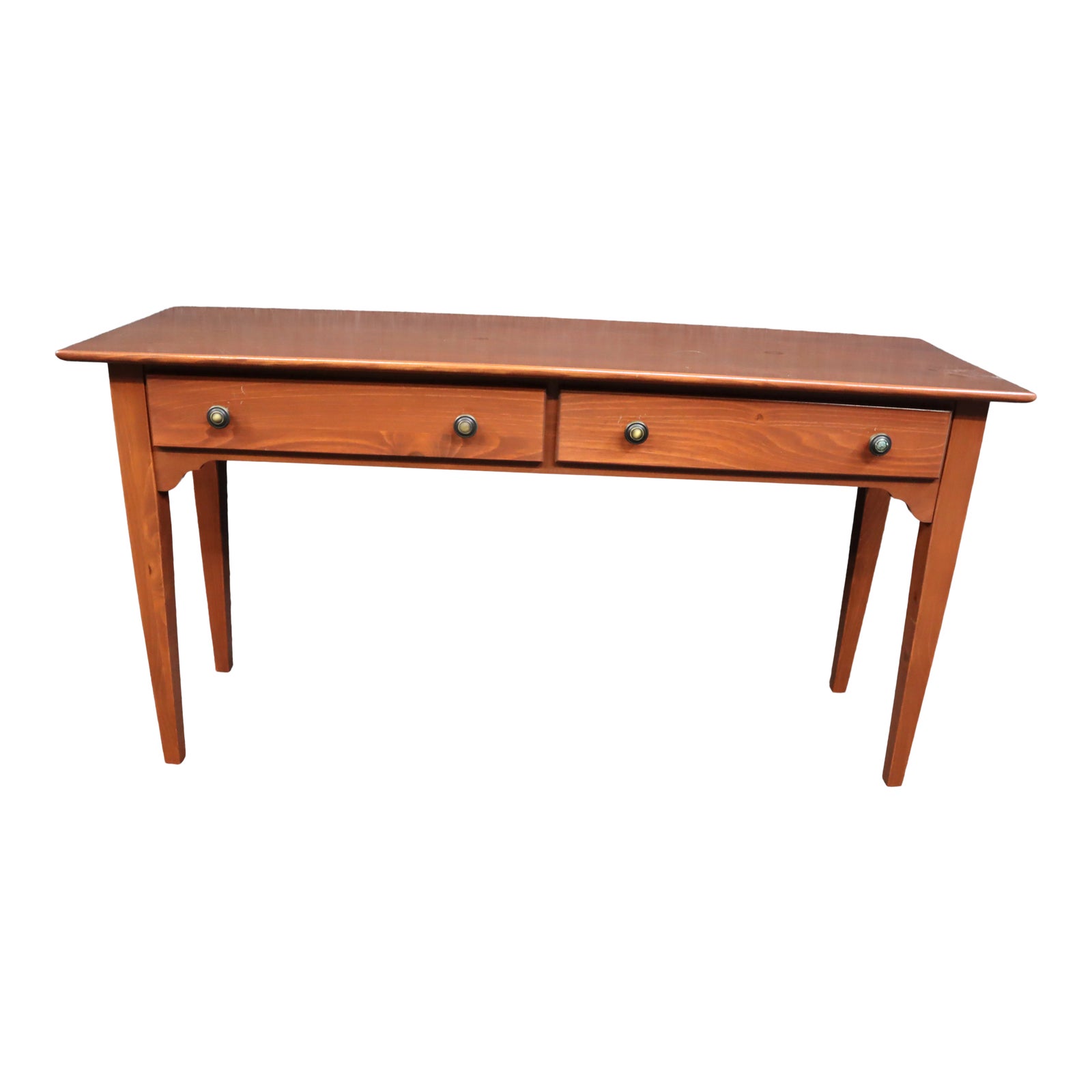 Yield House Country Style Pine Console Table | Chairish