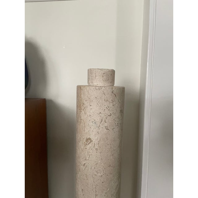 Stylish & Classical Design, Italian Travertine Marble Column / Pedestal ...