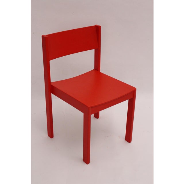 Mid-Century Modern Red Dining Chairs, Set of 14 | Chairish