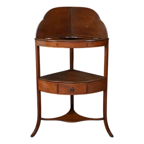 Small Mahogany Corner Vanity Unit, Early 20th Century | Chairish