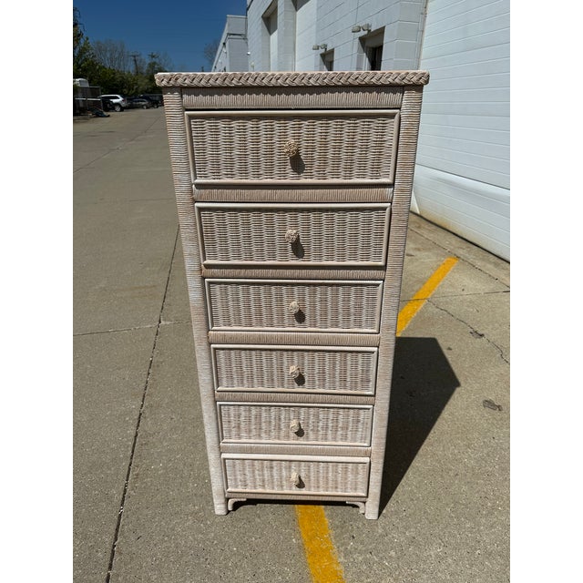 Henry Link for Lexington Wicker Lingerie Chest | Chairish