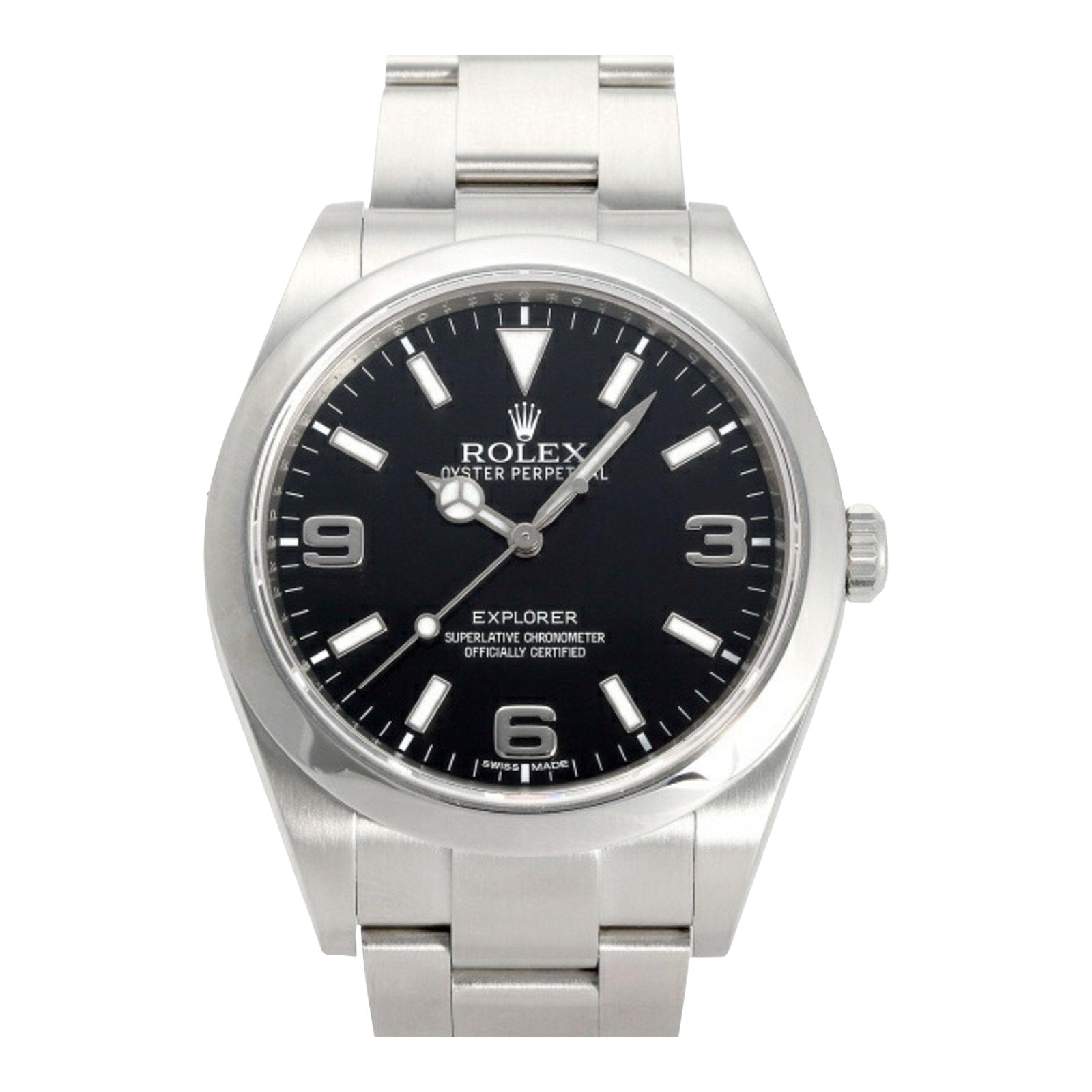 Rolex Explorer 214270 Black Dial Watch Men's | Chairish